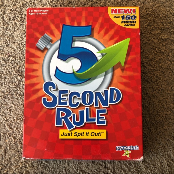 Games | 5 Second Rule Party Game 2nd Edition Think Fast And Shout Out ...